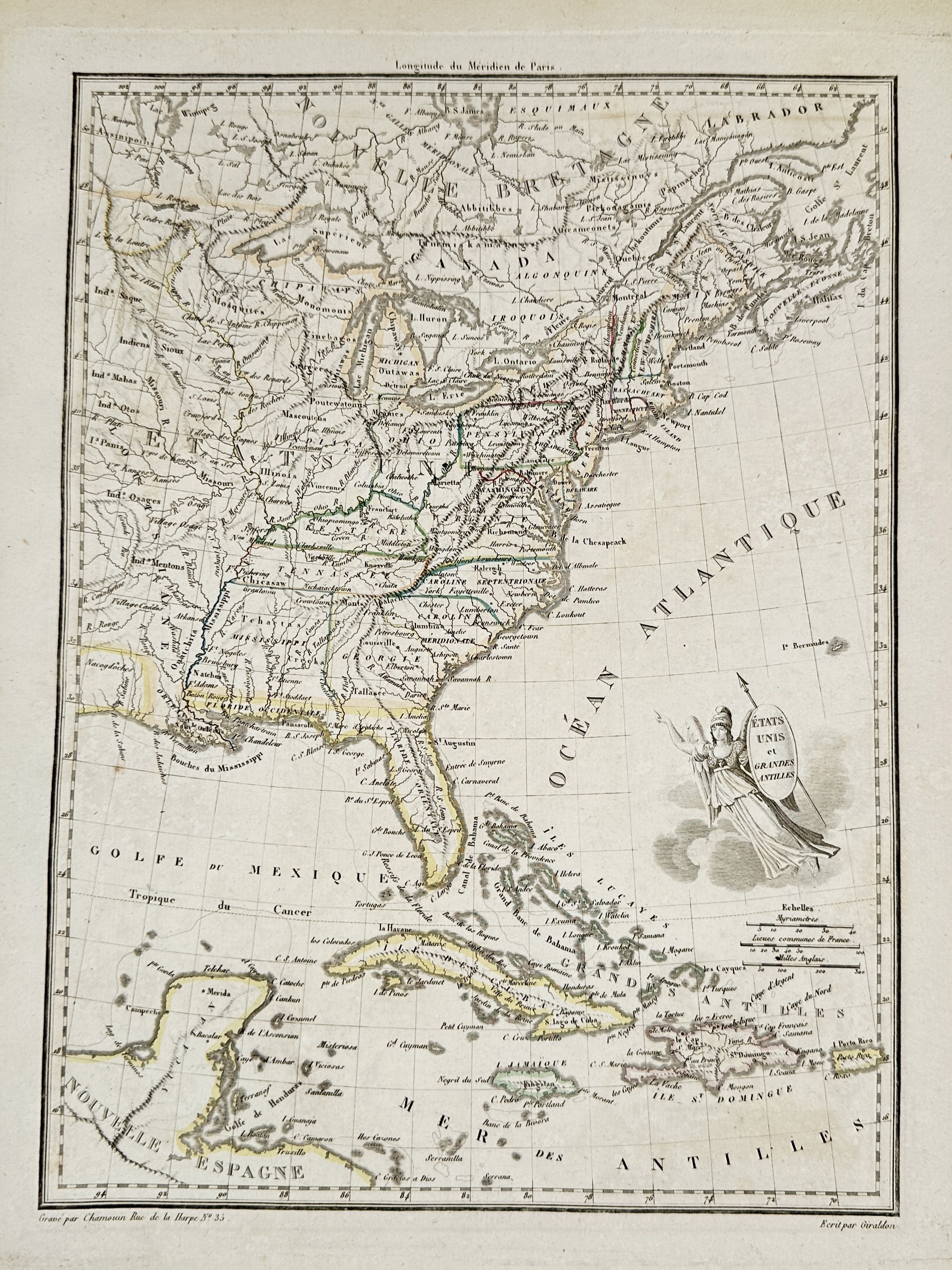 Conrad Malte-Brun (1775–1826) – Map of the United State | Auktion