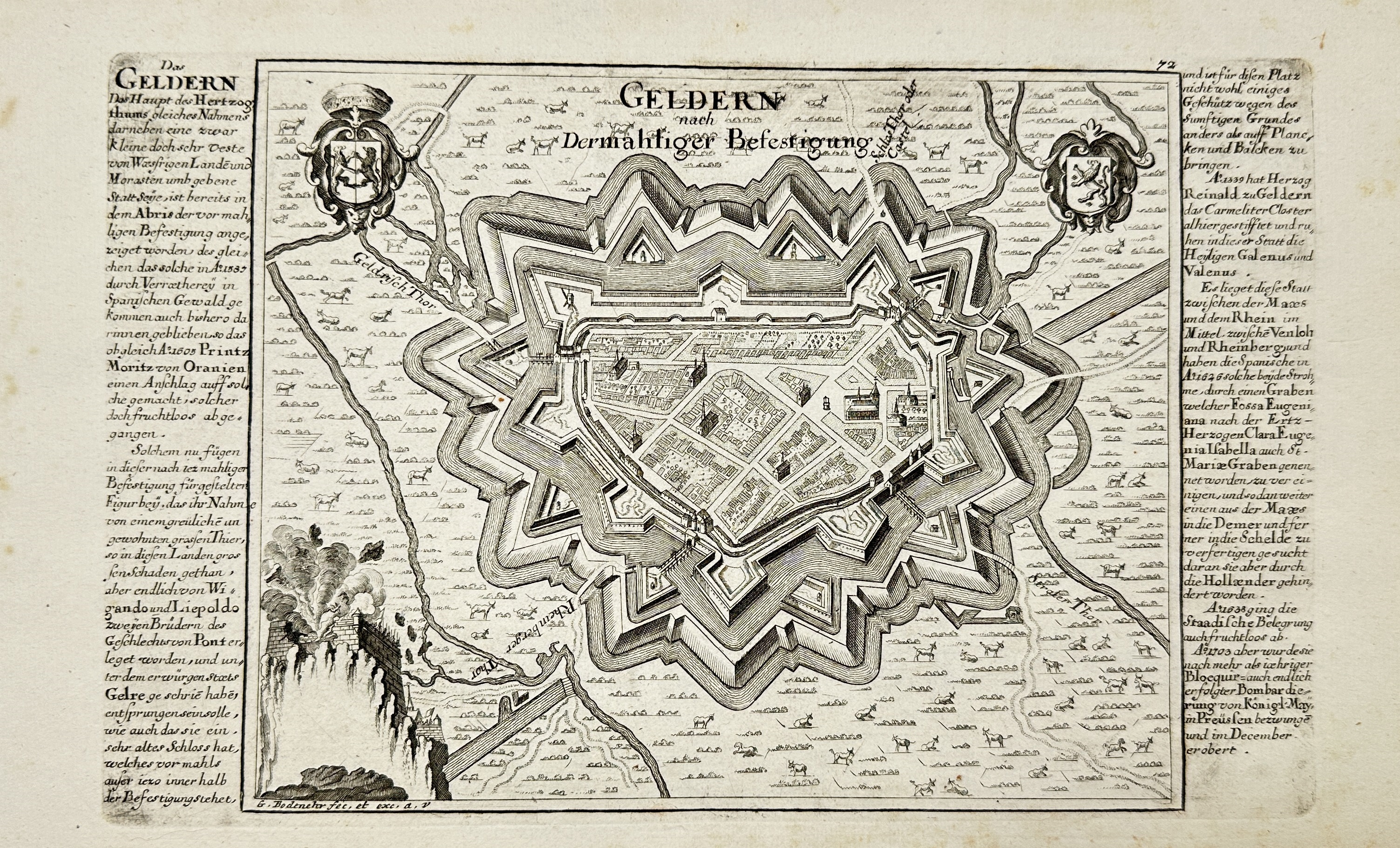 Pieter Schenk I (1660–1718) – Map of Geldern and Its Fo | Auktion