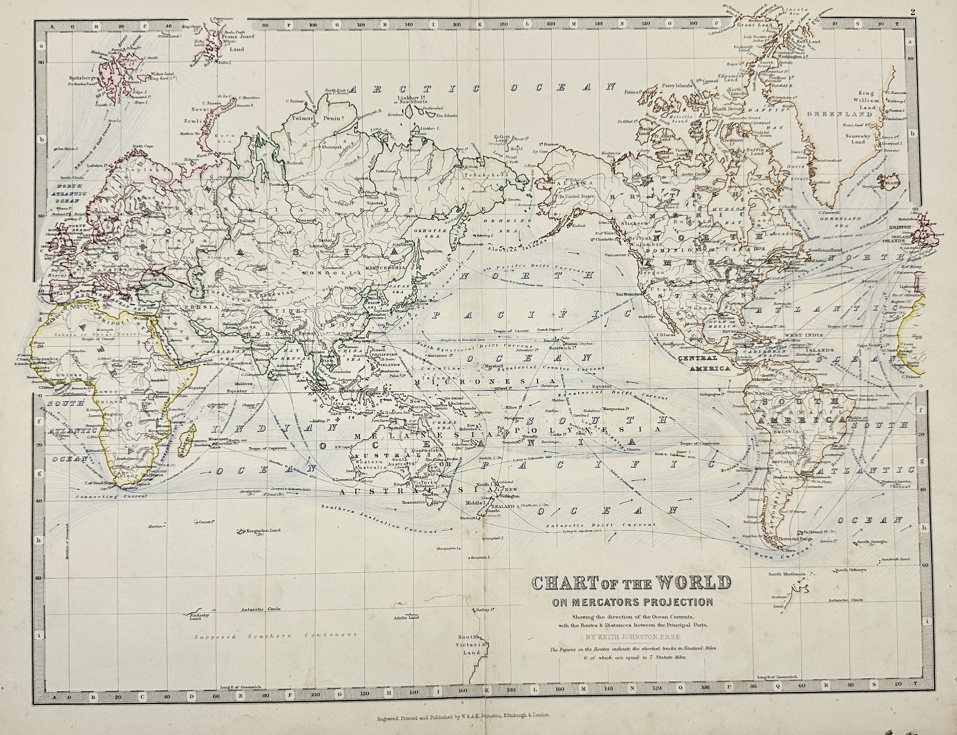 Alexander Keith Johnston (1804–1871) – Map of the World | Auktion