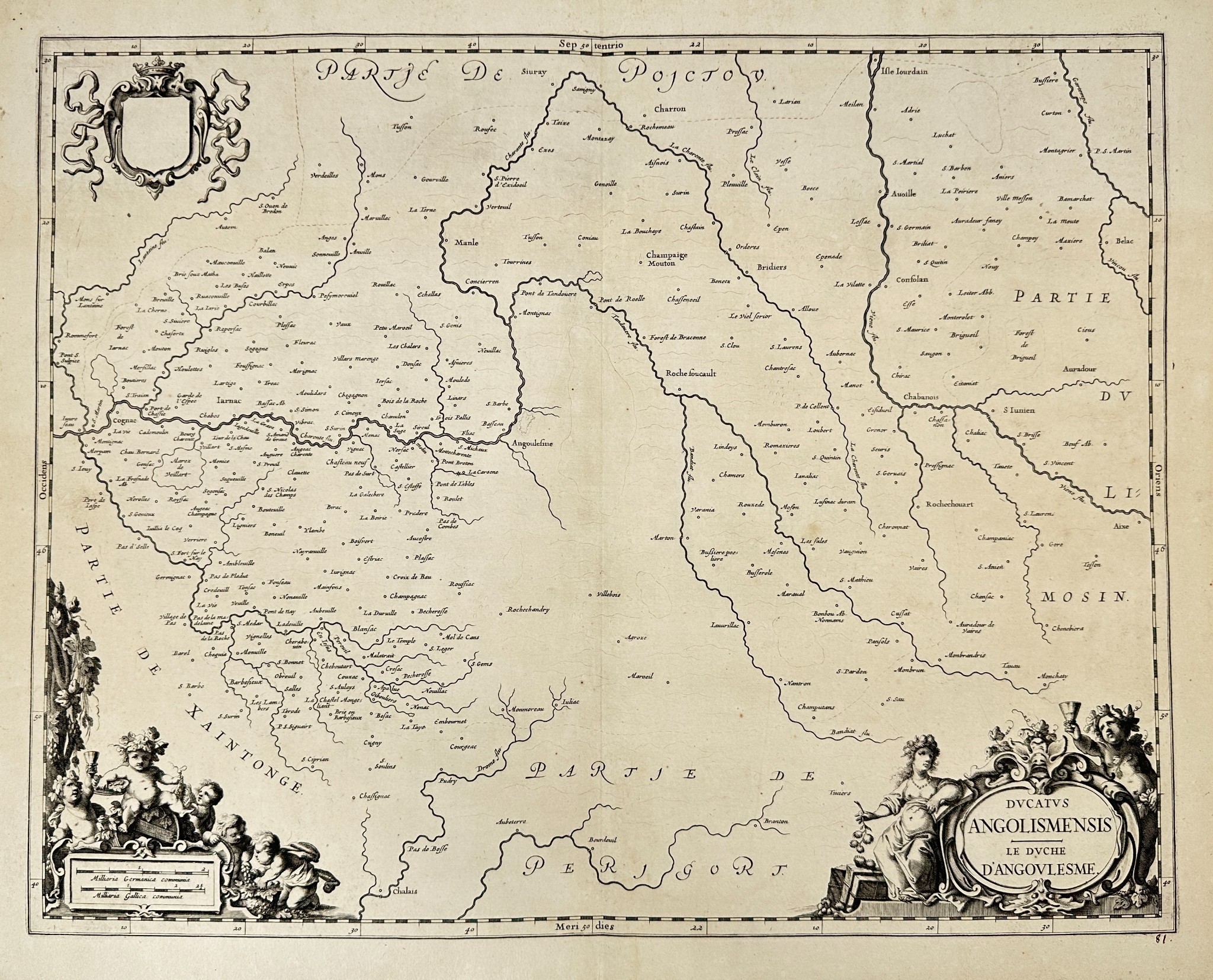 Melchior Tavernier – Map of Angouleme – Engraving (17th | Auktion