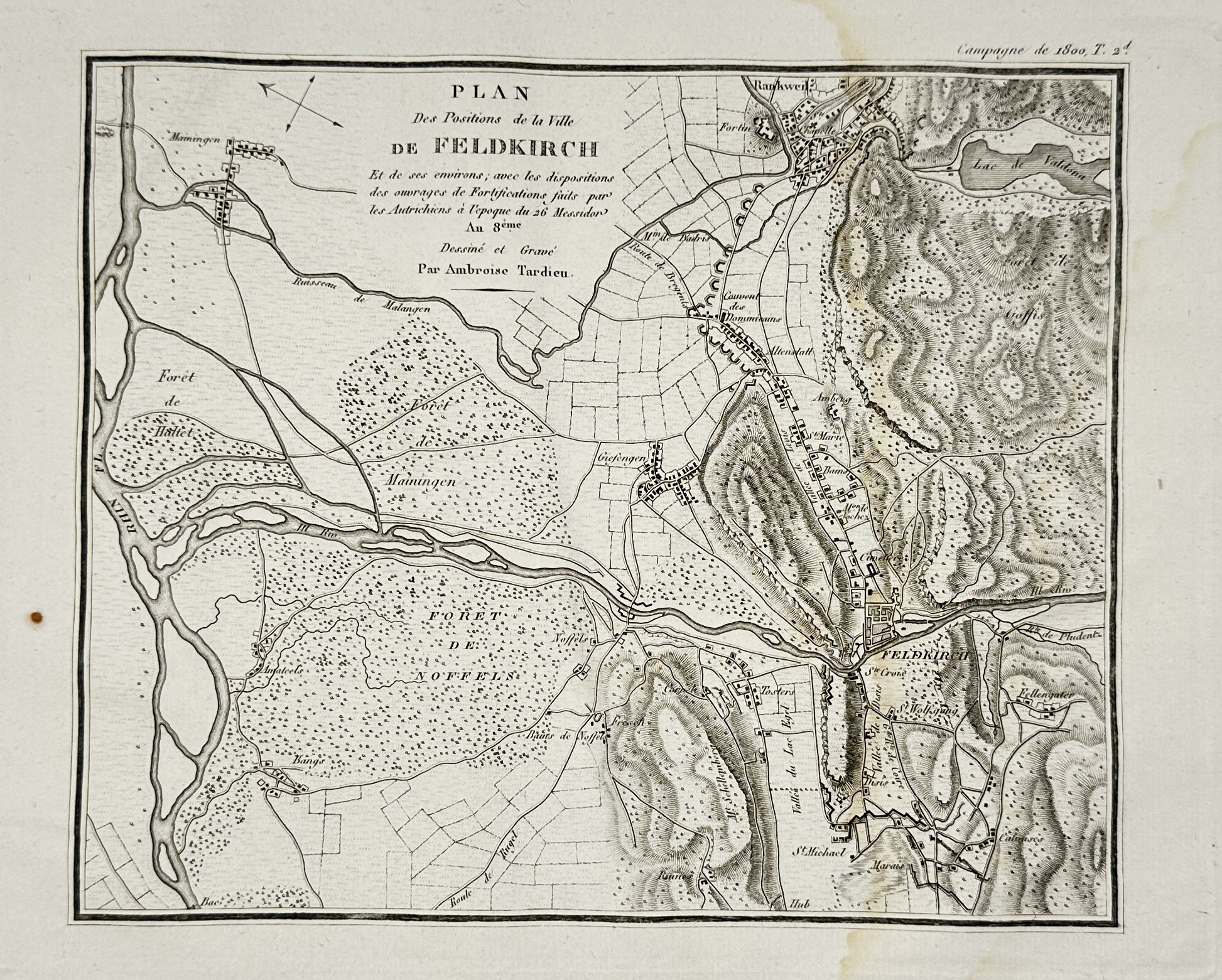 Ambroise Tardieu (1788–1841) – Map of the Battle of Fel | Auktion