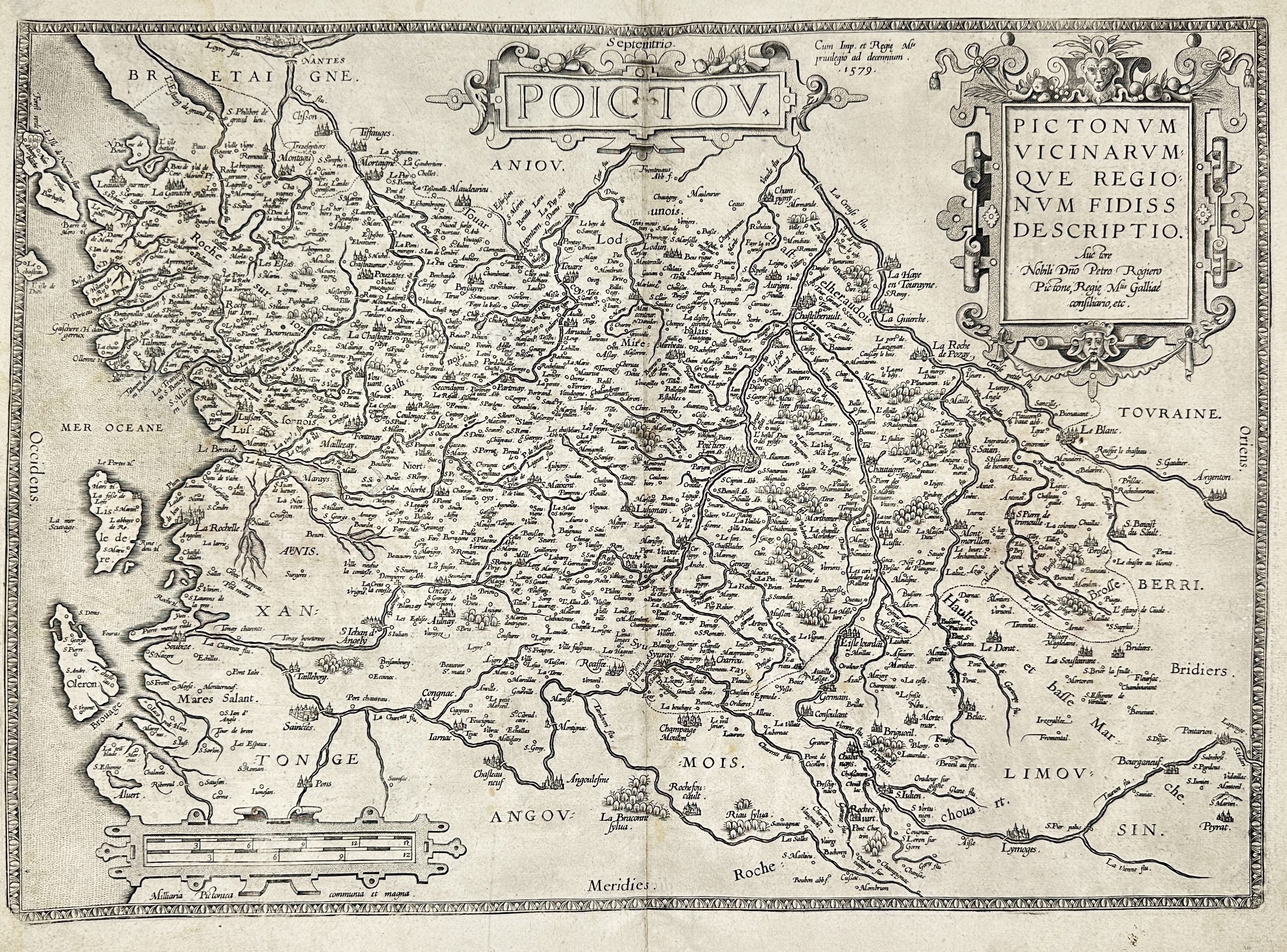 Abraham Ortelius (1527–1598) – Map of Poitou – Copperpl | Auction