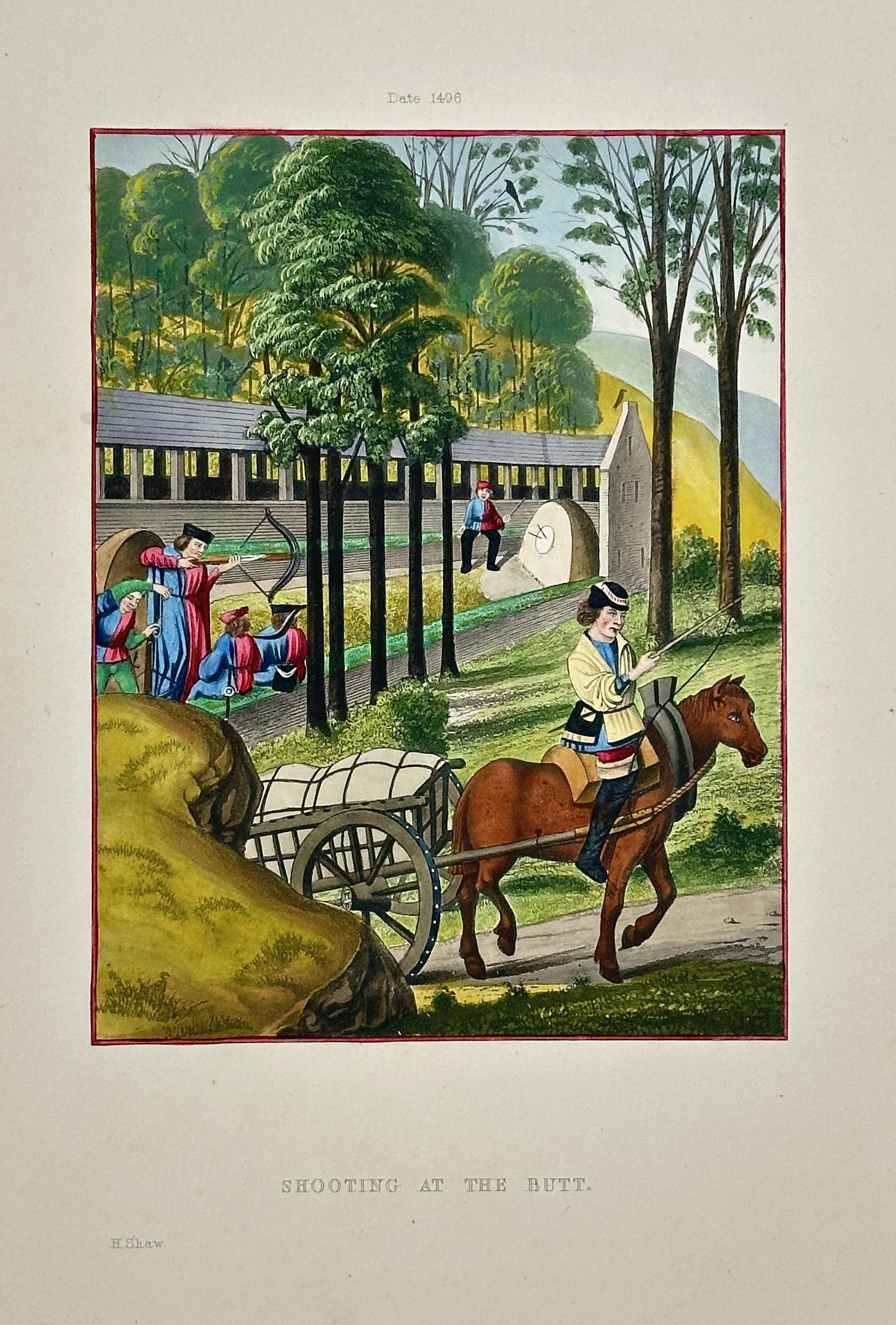 Henry Shaw (1800–1873) – Shooting at the Butt – Engravi | Auktion