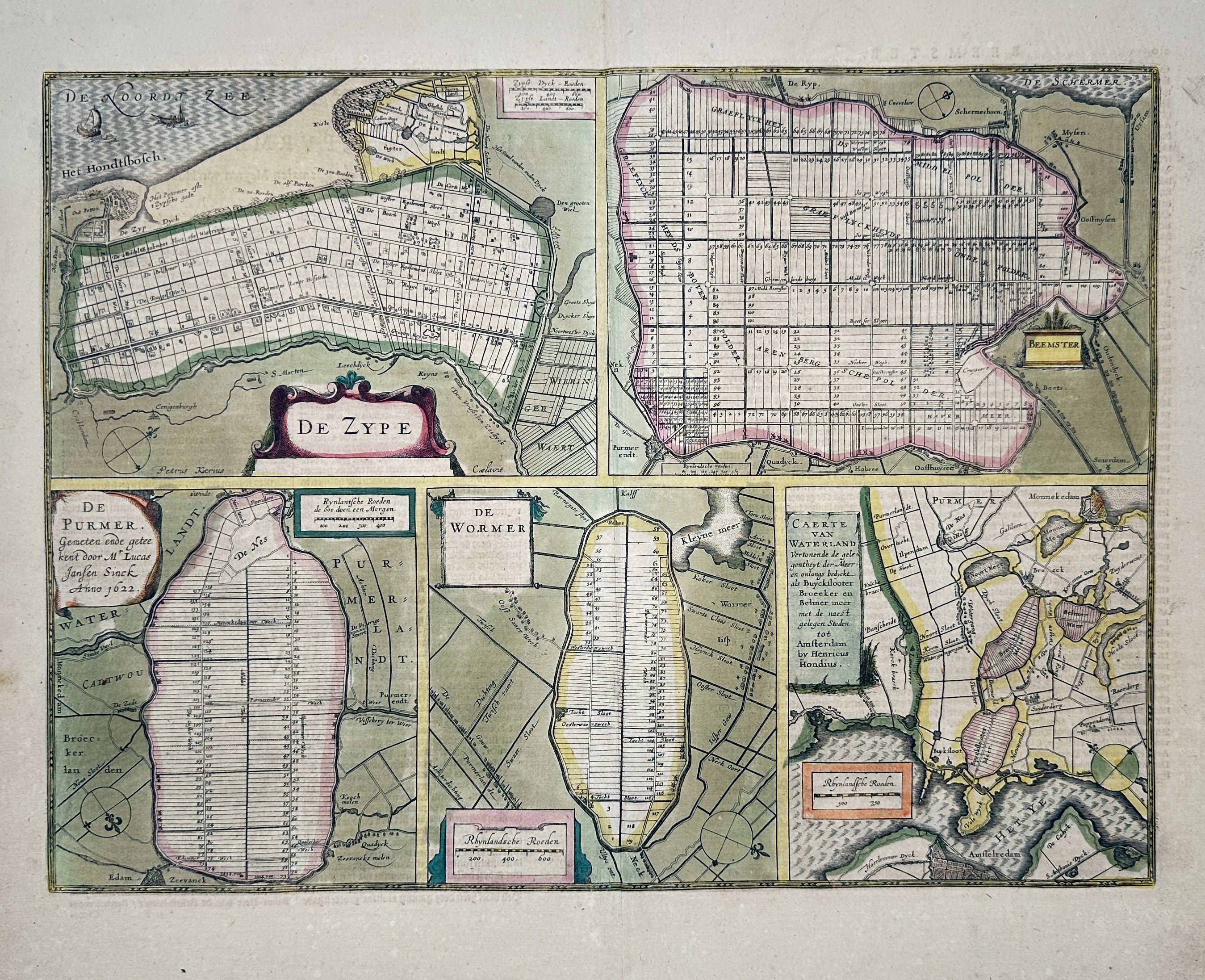 Johannes Janssonius (1588–1664) - Map of Four Dutch Pol | Auktion